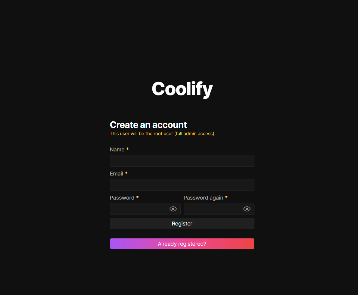 Setting Up Coolify In Proxmox :: Capone's blog Setting Up Coolify In Proxmox :: Capone's blog